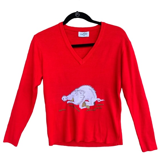 Vintage | Sweaters | Vintage Arkansas Razorback Sweater Mm Cohn ...